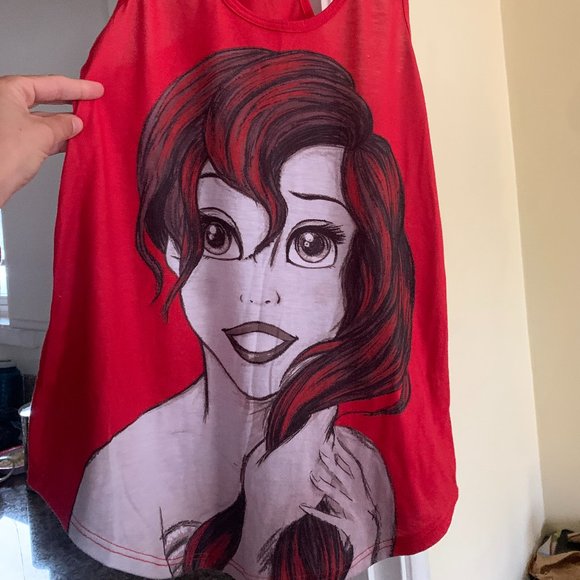 Disney | Tops | Ariel The Little Mermaid Tank Top Xs | Poshmark